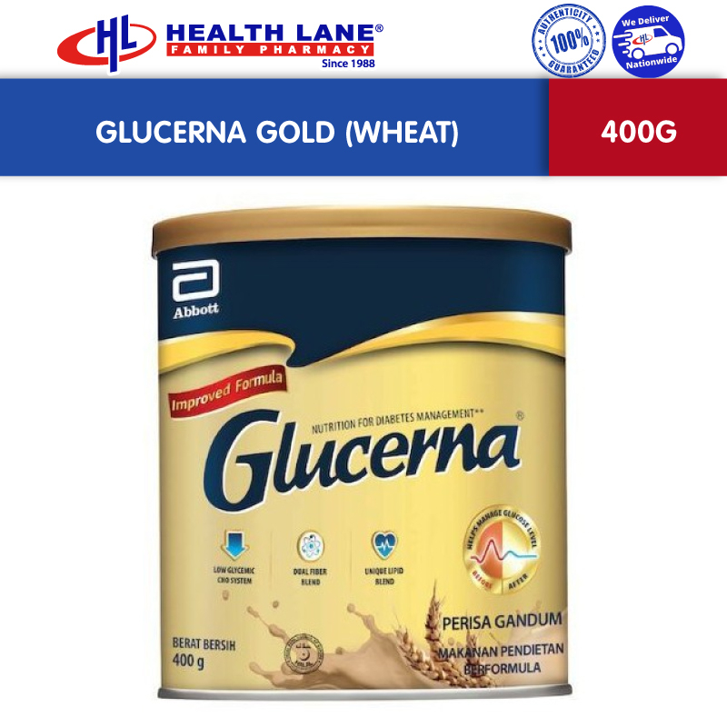 Glucerna Gold Diabetes Formula Wheat (400g) | Shopee Malaysia