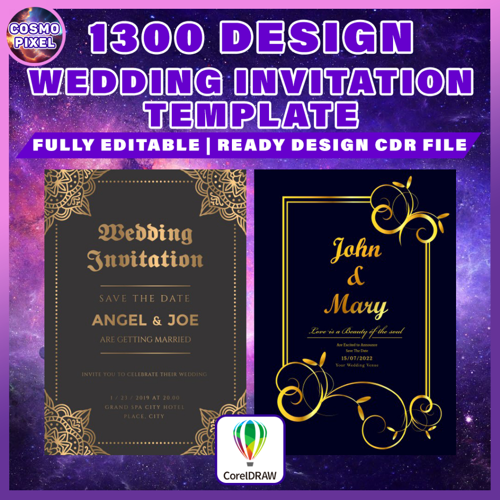 Design Wedding Invitation Templates - Fully Editable, Customizable ...