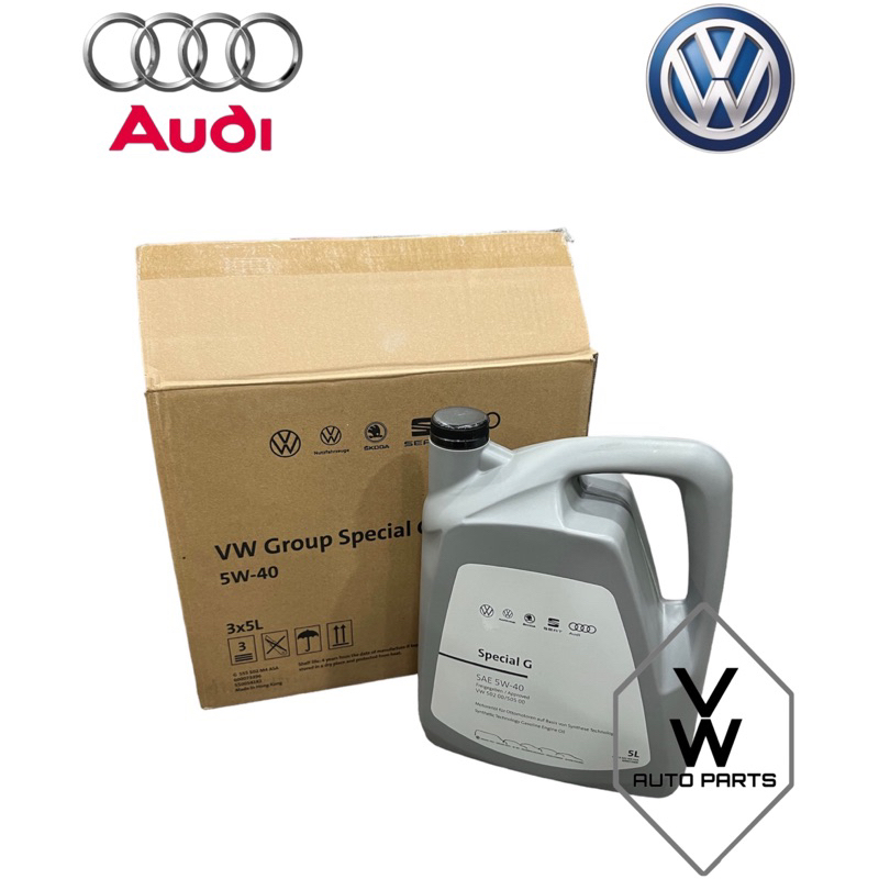 ( 100% GENUINE ) AUDI VOLKSWAGEN OIL SPECIAL G SAE 5W40 5W-40 5L FULLY ...