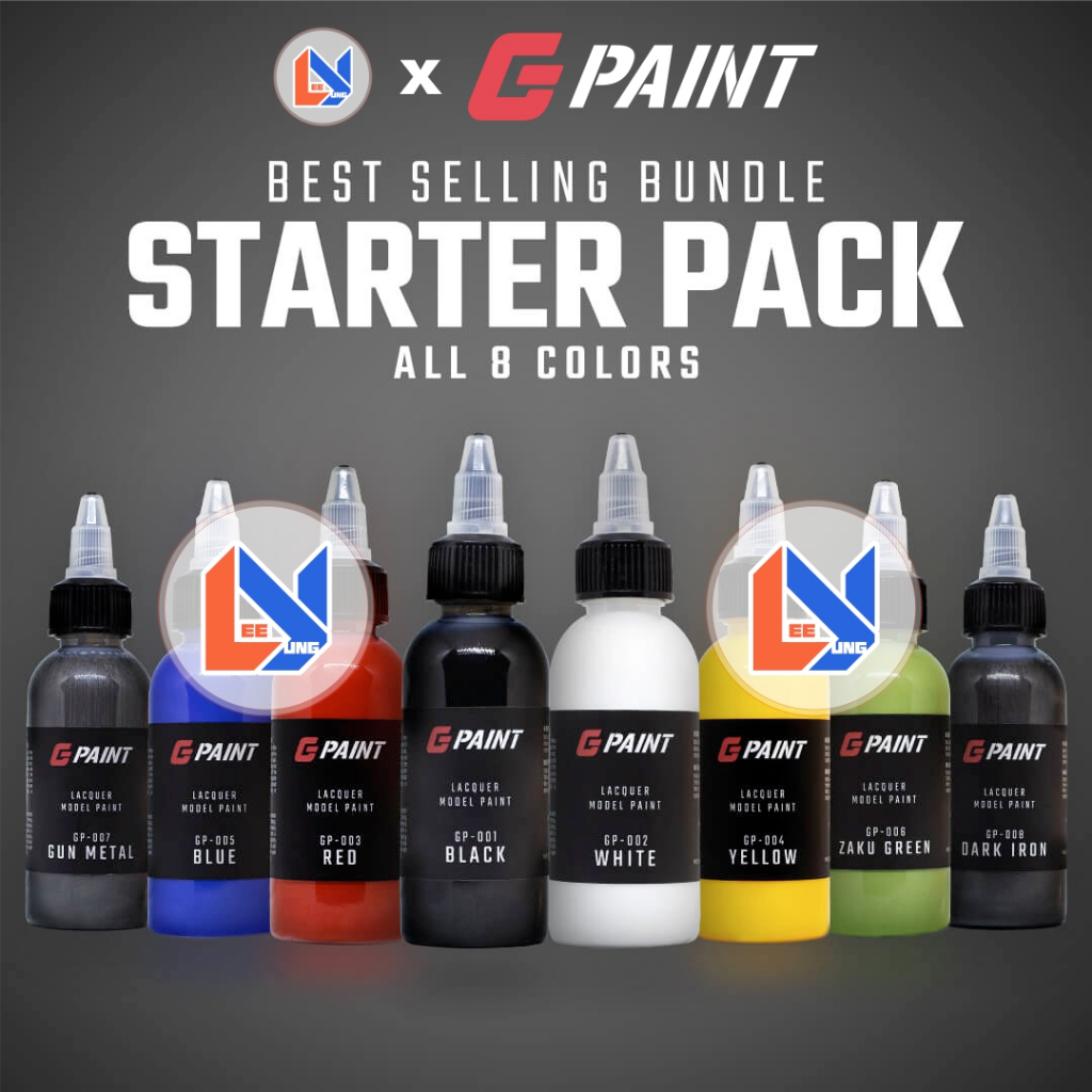GPAINT V2 GUNDAM Paint Lacquer Paint STARTER PACK 8 Bottles 65ML ...