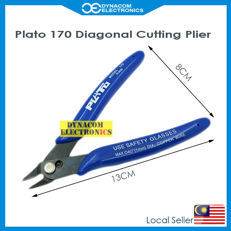 Plato 170 Diagonal Cutting Plier Wire Cutter Plastic Cutter [Gunting ...