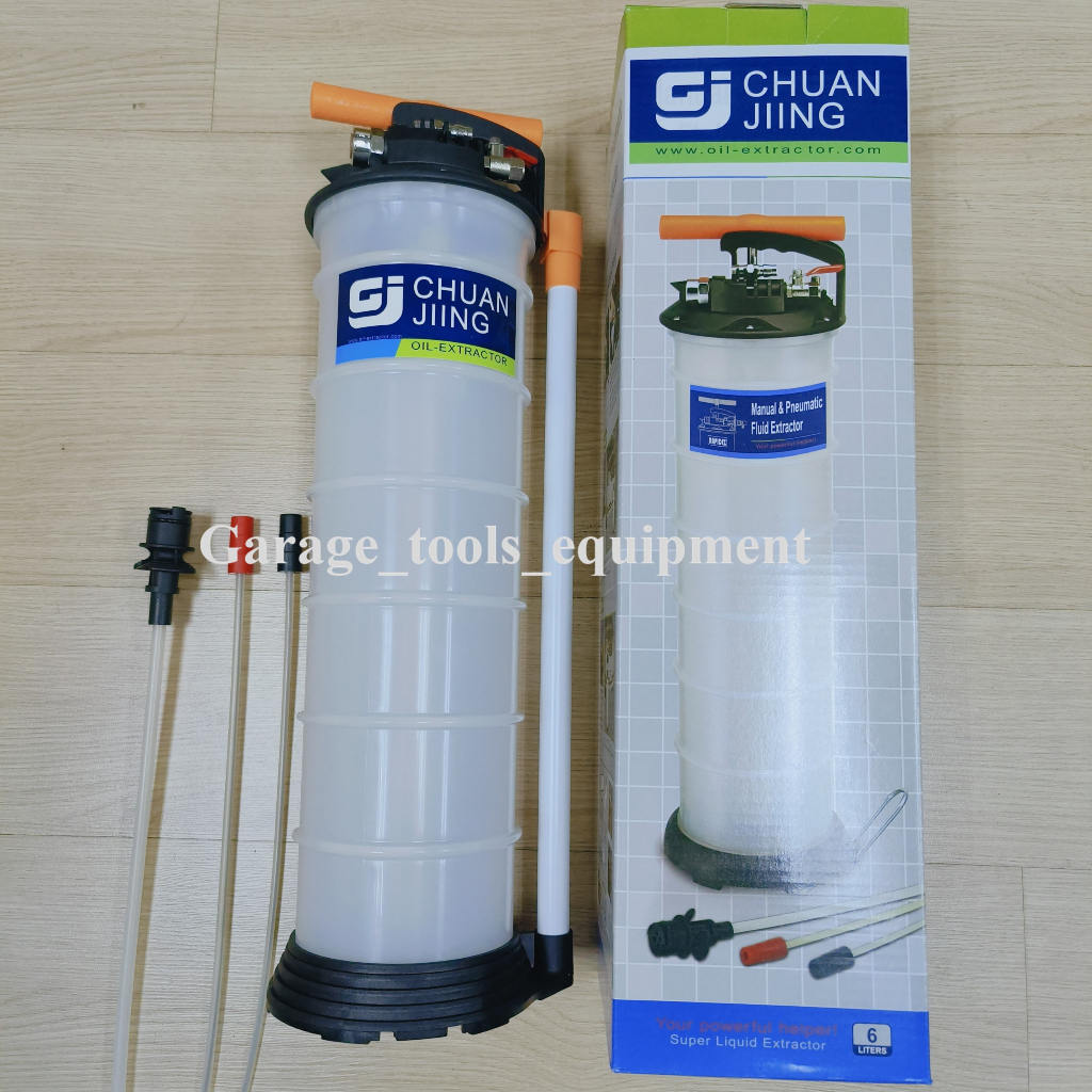 Heavy-Duty 6L Manual & Pneumatic Fluid Extractor With 3pcs Nylon Hose | Made In Taiwan | CHUAN ...