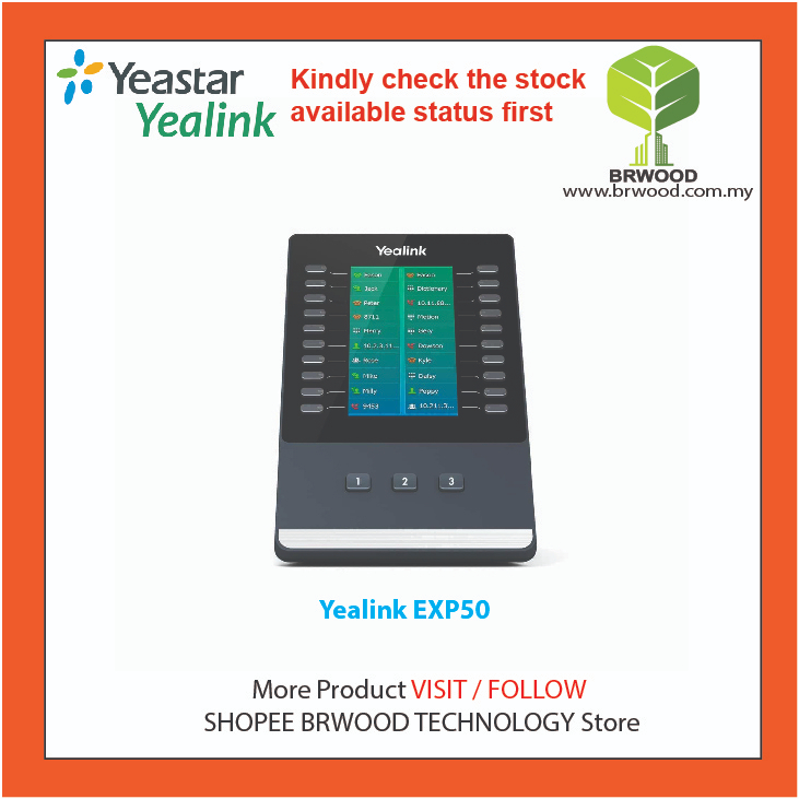 YEALINK EXP50:High-performance Color-screen Expansion Module for T5 ...