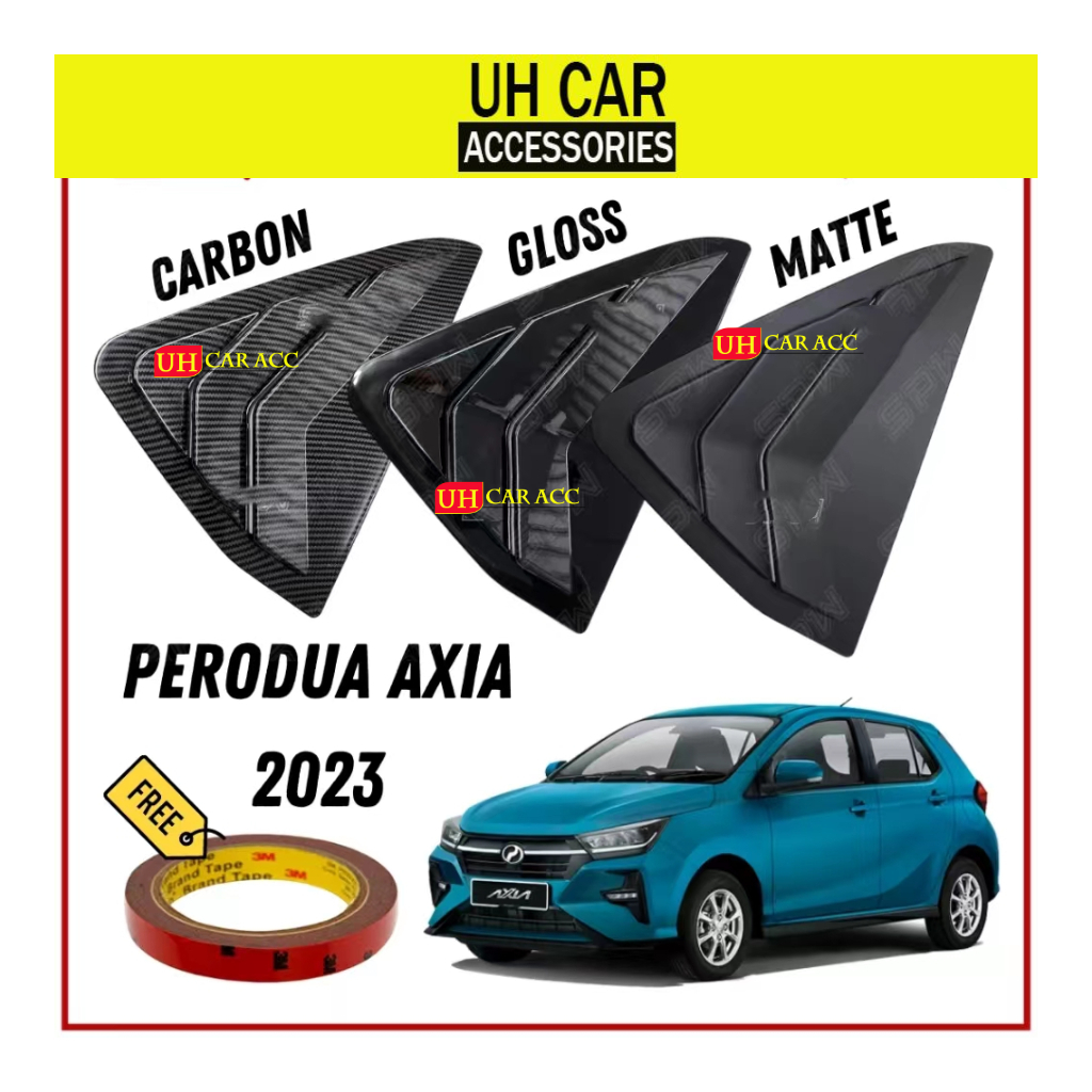 Perodua Axia 2023 Window Cover Mustang Rear Side Window Cover Triangle ...