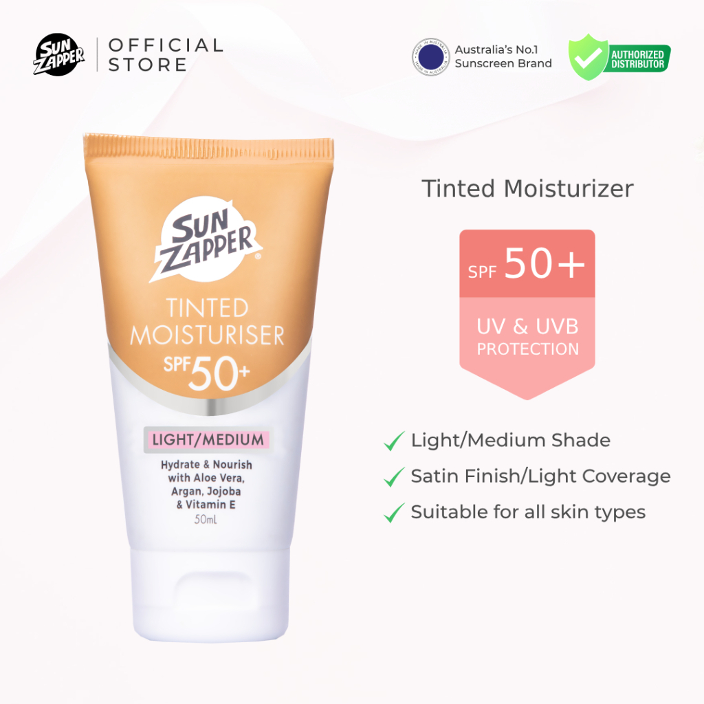 Sun Zapper Tinted Moisturizer SPF 50+ | UVA & UVB Protection | BB Cream | Tinted Sunblock | 50ml ...
