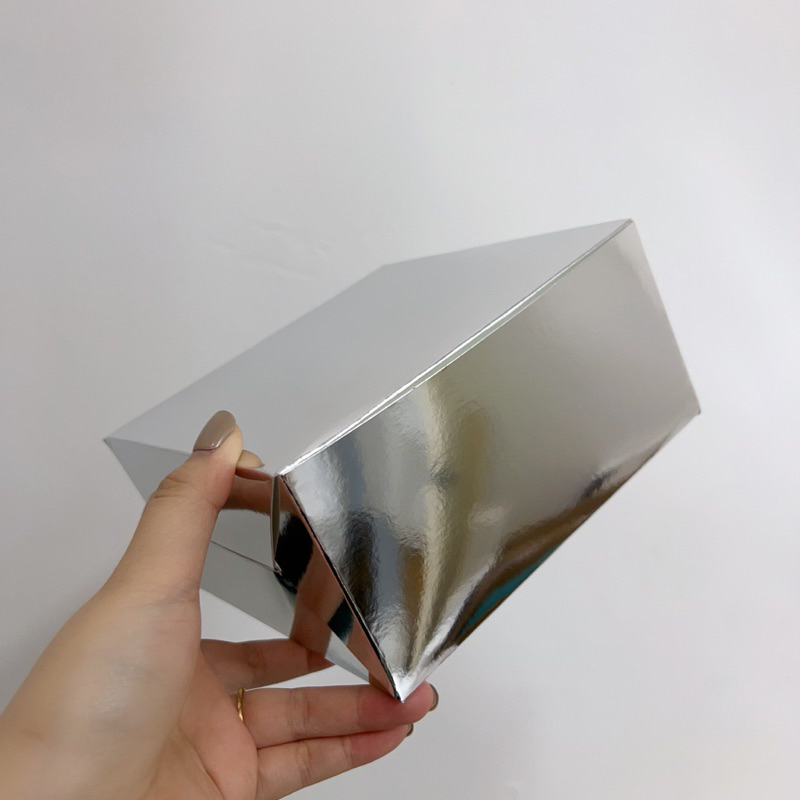 Cake Box Silver Box Dessert box Square Box 6×6×3 inch 蛋糕盒银色四方盒子 ...