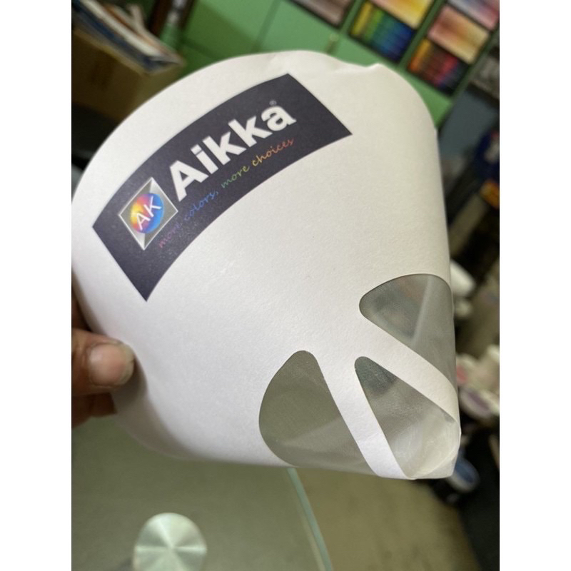 250pcs Aikka Penapis Cat Filter kertas / Paint Paper Strainer Cone ...