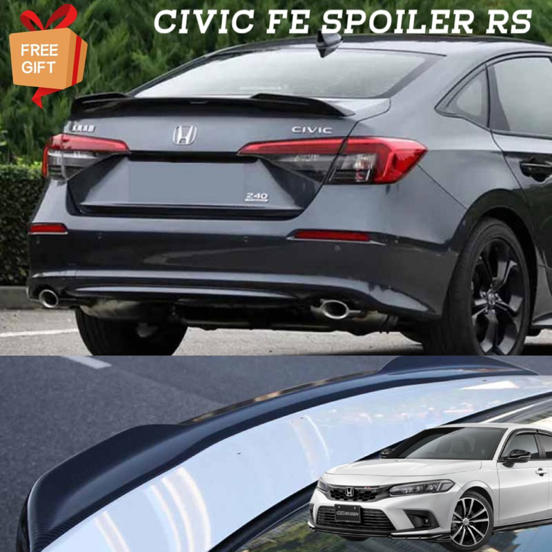 HONDA CIVIC FE SPOILER RS PIANO BLACK ABS | Shopee Malaysia