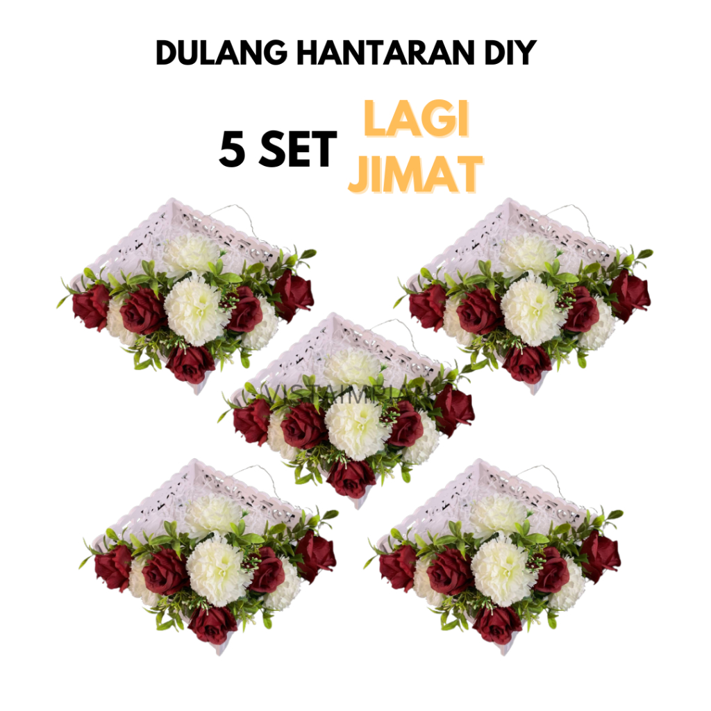 Dulang Hantaran Diy Bajet | Hantaran Tunang | Gubahan Bunga Dulang ...