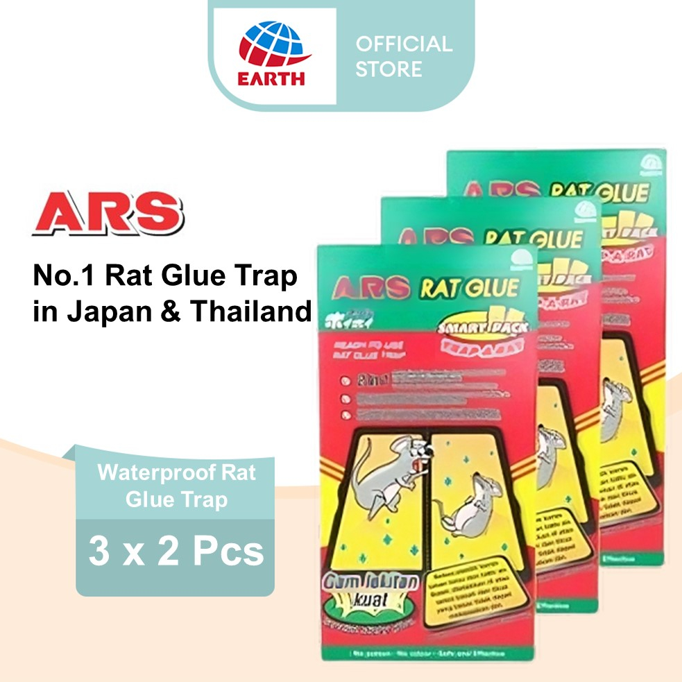 3 Pack x 2 Pcs ARS Rat/Mouse Glue Trap Smart Pack-P elekat Tikus | Shopee Malaysia