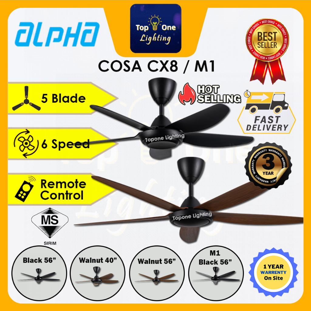 🔥NEW🔥 ALPHA COSA CX8 / ALPHA COSA M1 5B 40" / 56" Inch AC Motor Ceiling ...