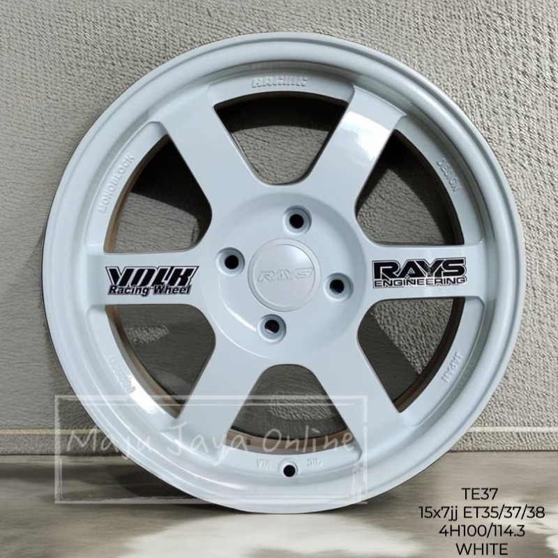 NEW SPORT RIM 15” RAYS TE37 15Inch 4,5H100/114(1set 4pcs)Proton Wira ...