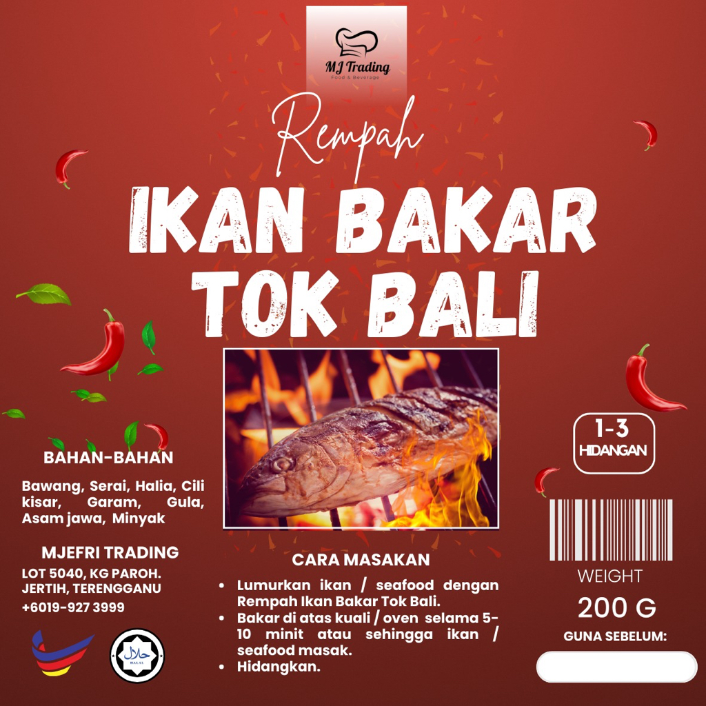 PES/REMPAH IKAN BAKAR TOK BALI 200g ,MJ TRADING | Shopee Malaysia