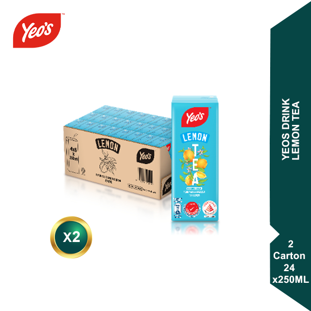 YEO'S Asian Drink Ice Lemon Tea Tetra Box (24 x 250ml) X 2 Carton [KL ...
