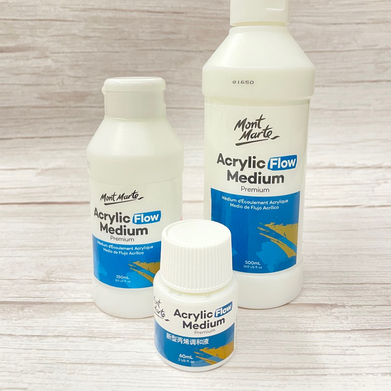 🇲🇾 Mont Marte Acrylic Flow Medium Premium 60ml / 250ml / 500ml Art ...