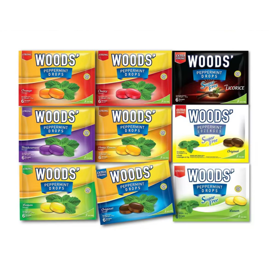 [Ready Stock] Woods Lozenges Peppermint Drops Woods薄荷润喉糖 | Shopee Malaysia