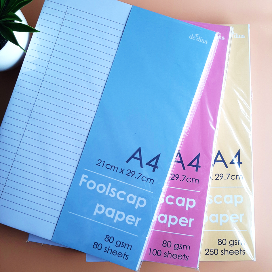 A4 80gsm foolscap paper / Kertas kajang / loose leaf / exam sheet ...