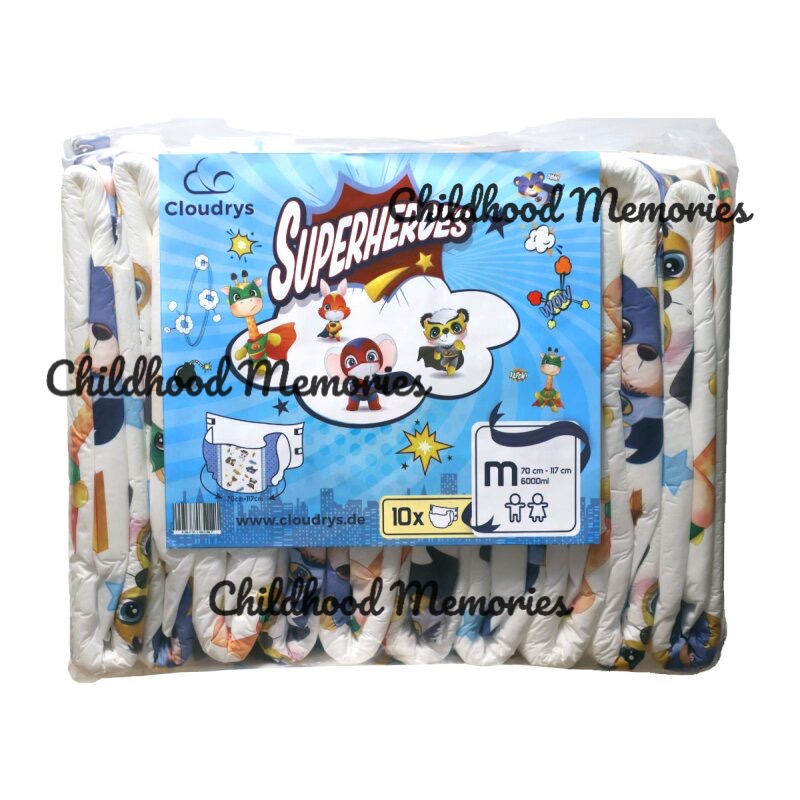 CLOUDRYS Weiss Gr SUPERHEROES SERIES ADULT DIAPER (Size M/L) | Shopee ...