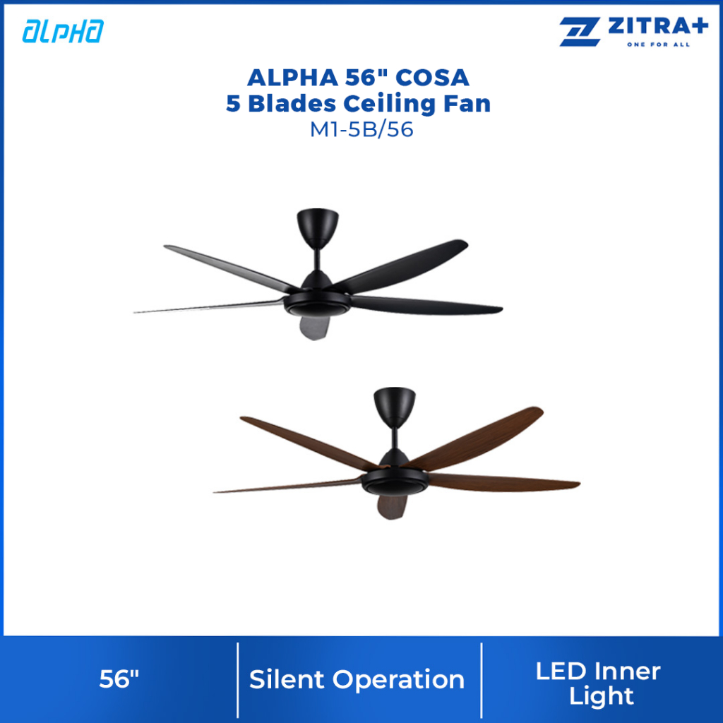 ALPHA 56" COSA 5 Blades Ceiling Fan M1-5B/56 | 6 Speed Available | AC ...
