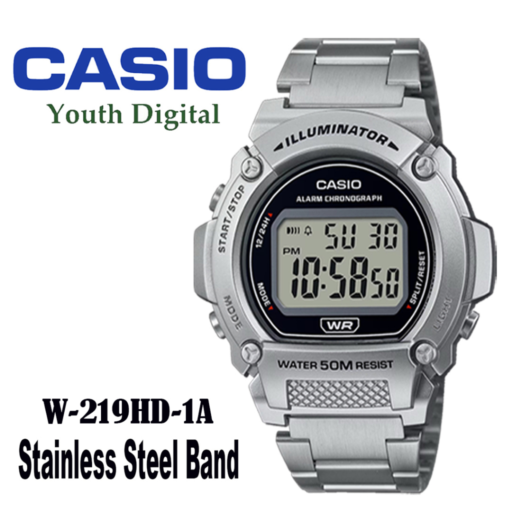 Casio Unisex Digital Watch W-219H | Shopee Malaysia