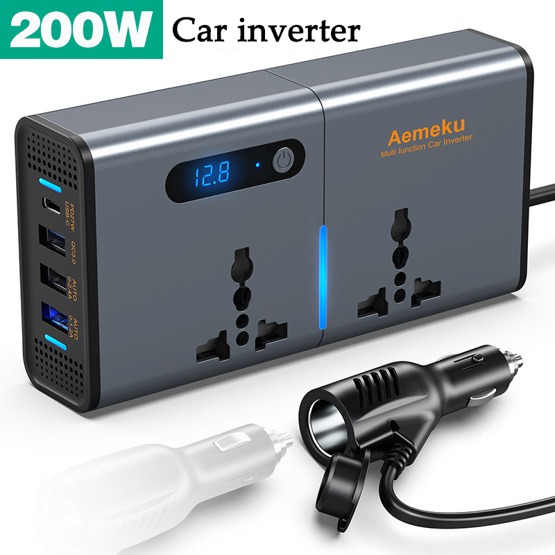 Car Inverter 200W/400W Inverter converts car power to home power 12V ...