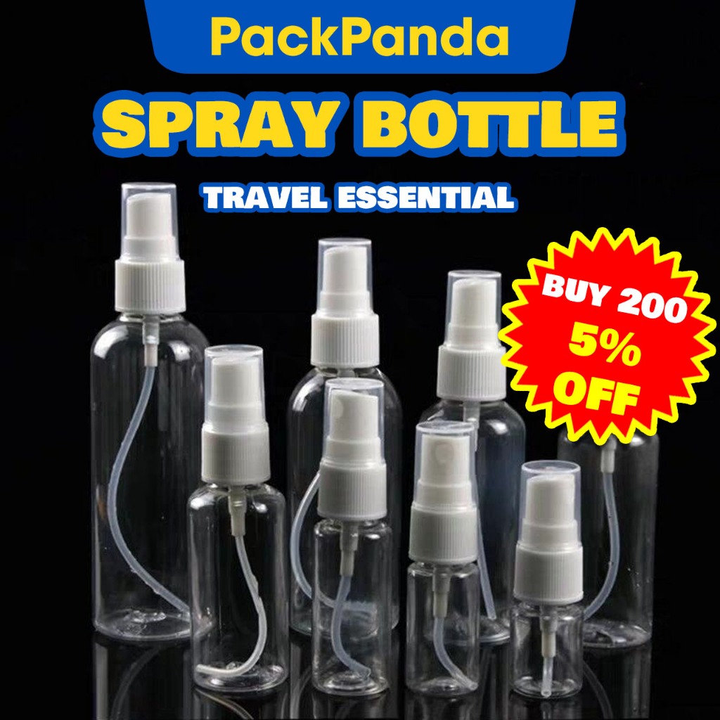 Transparent Spray Bottle Plastic Bottle Travel Bottle Set Sprayer Bekas ...