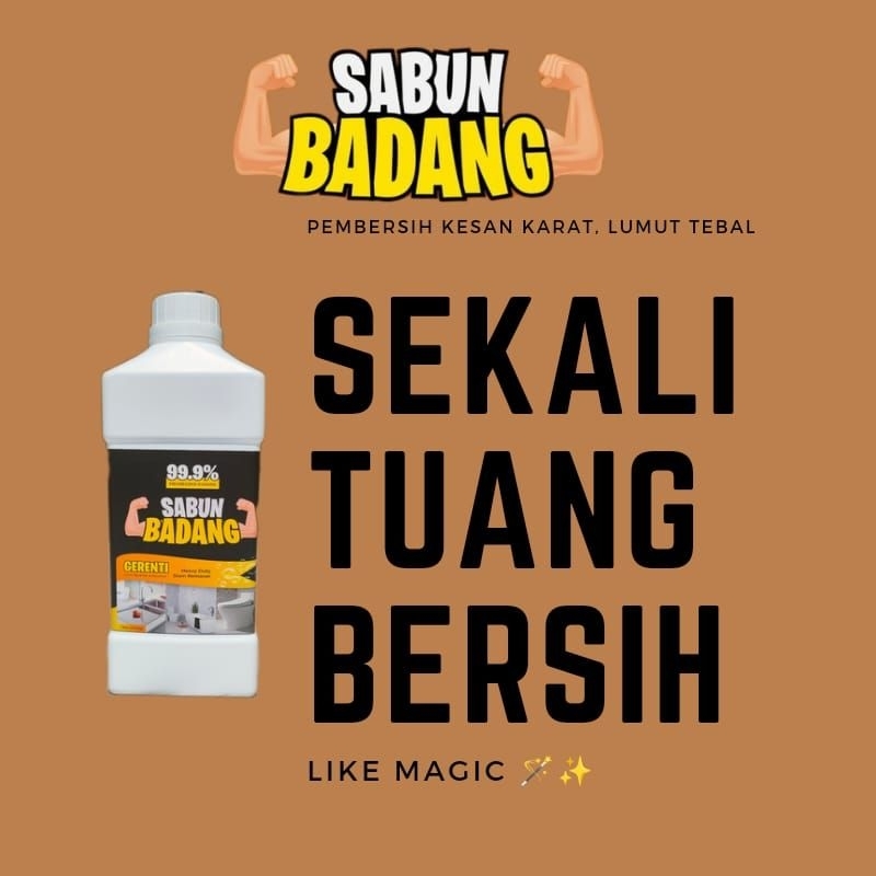 Sabun Badang | Pembersih Lantai Mozek Marmar | Shopee Malaysia