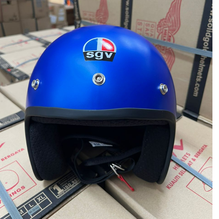 SGV HELMET MOTOR SGV 99 OPEN FACE MOTORCYCLE HELMET SGV MATT EDITION ...