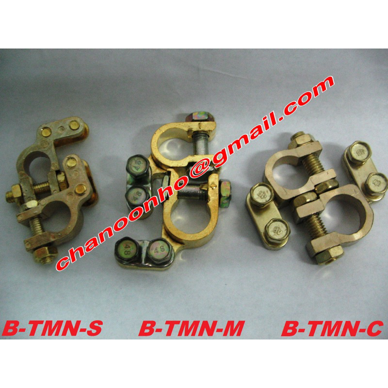 1SET=2PCS ~UNIVERSAL COPPER 007 BATTERY TERMINAL CLAMP CLIP FOR CAR ...