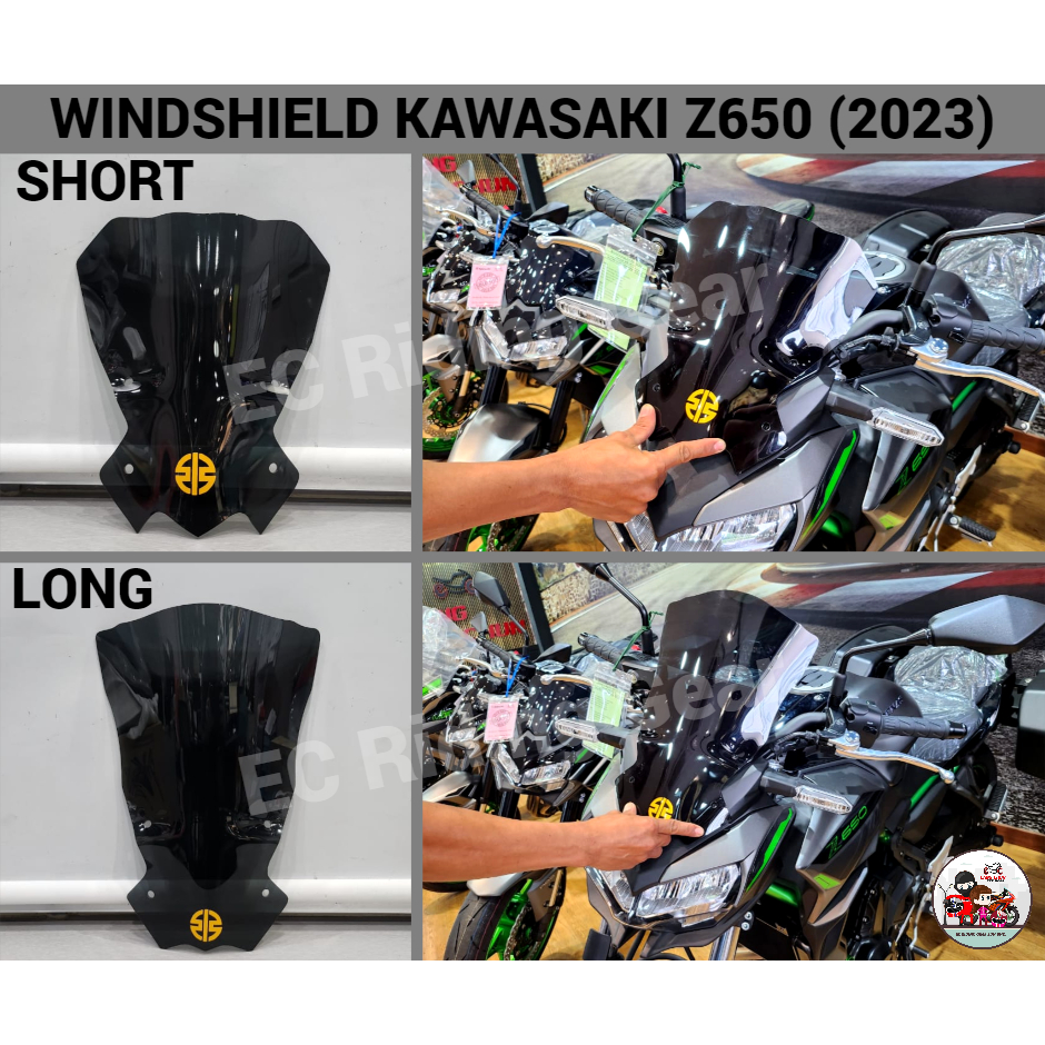 WINDSHIELD SHORT & LONG KAWASAKI Z650 (2023) | Shopee Malaysia