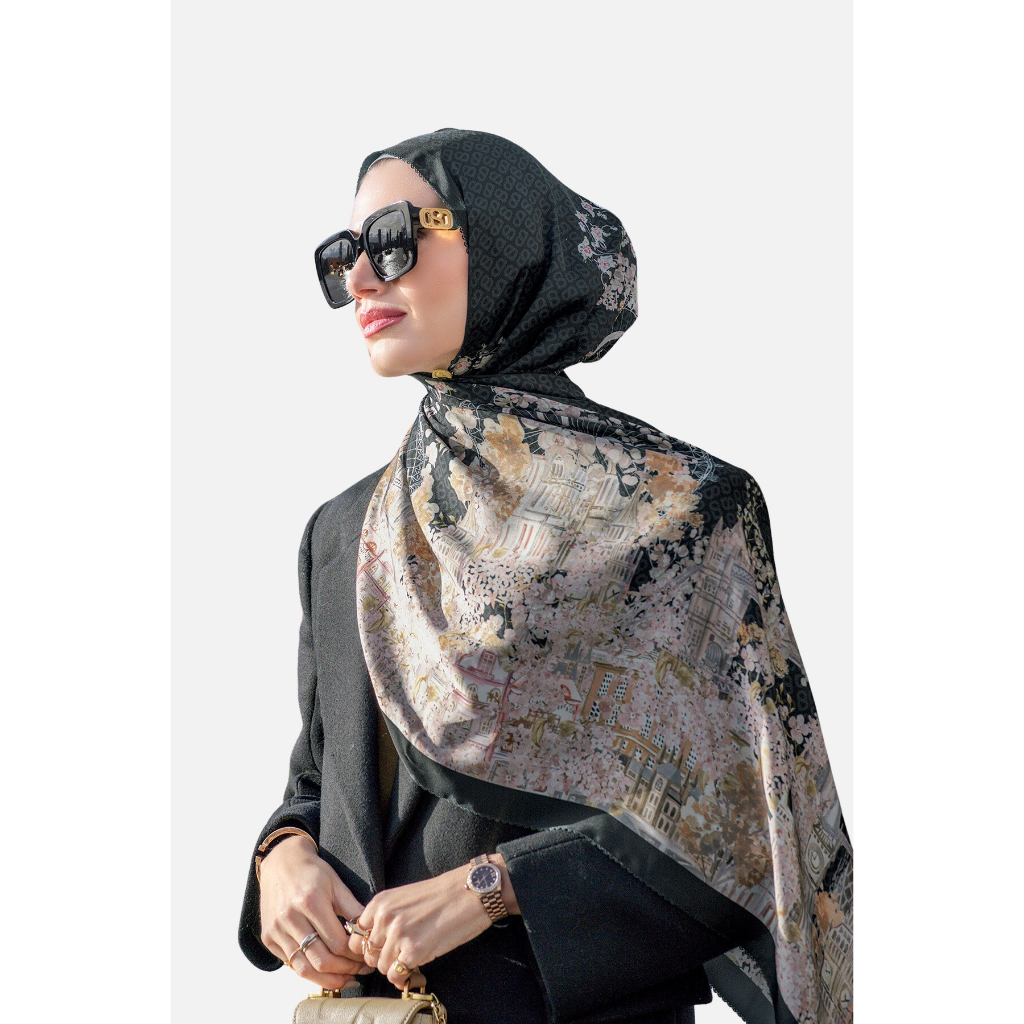 Buttonscarves British 2.0 Series Satin Shawl | Shopee Malaysia