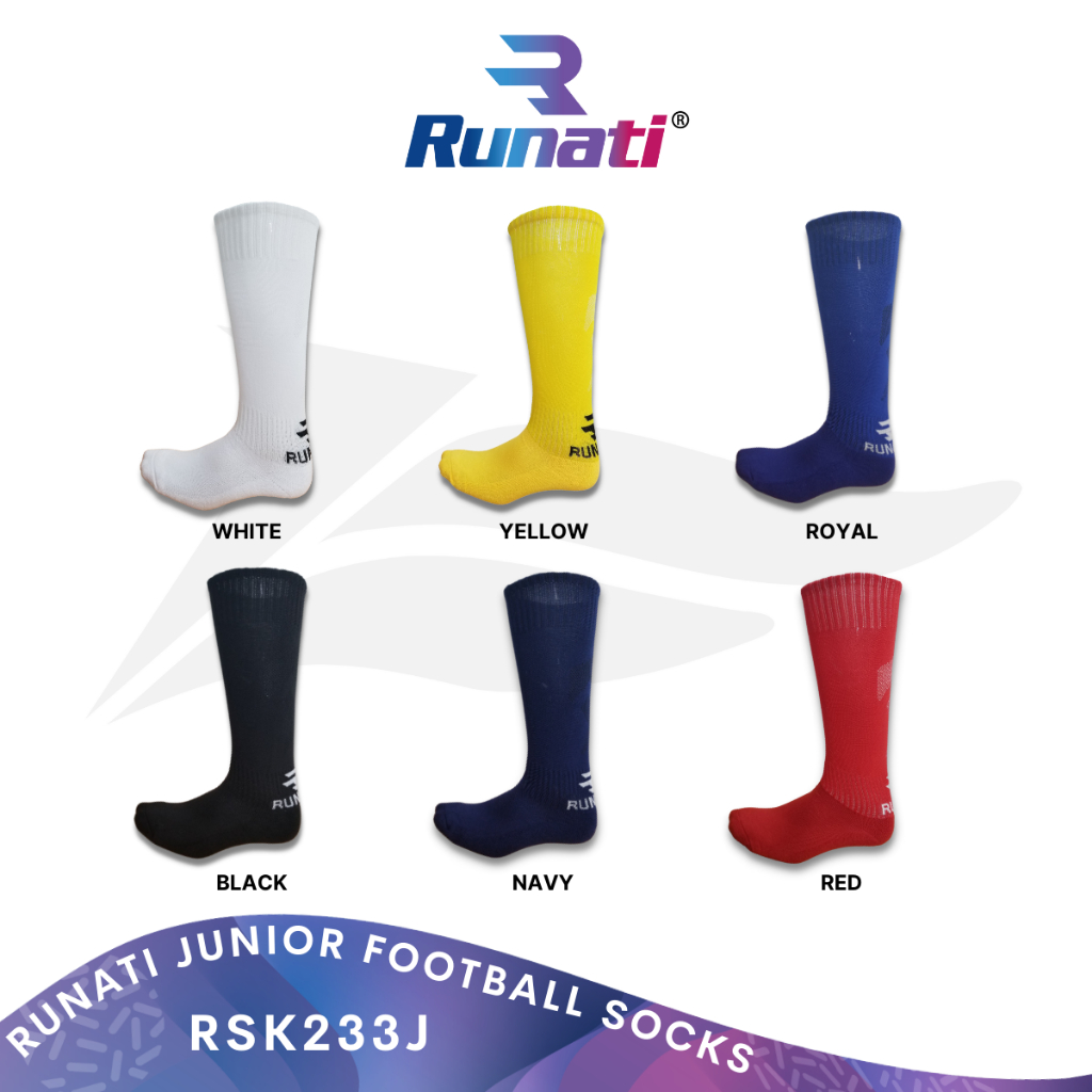 Runati Junior Football Sports Socks RSK233J Stoking Panjang Sukan Budak ...