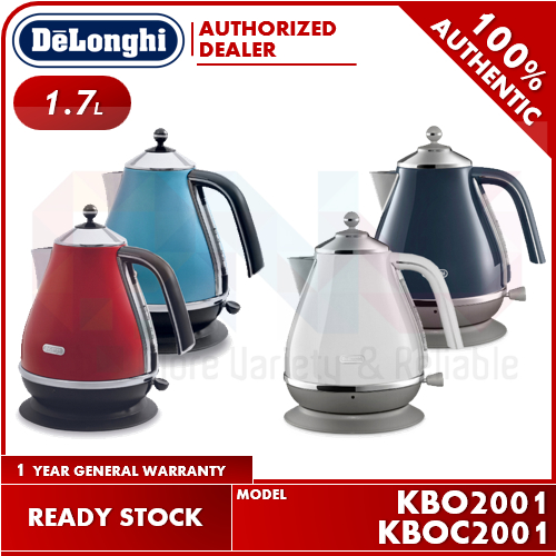 【FREE SHIPPING】Delonghi 1.7L Icona Electric Kettle KBOC2001 / KBO2001 ...