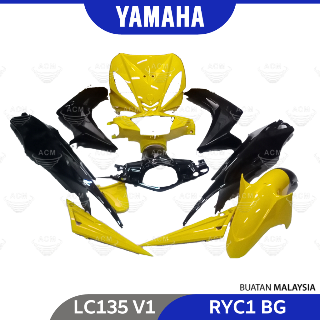 YAMAHA 135LC V1 4 Stroke Speed Body Cover Set Kit LC135 Coverset LCV1 ...