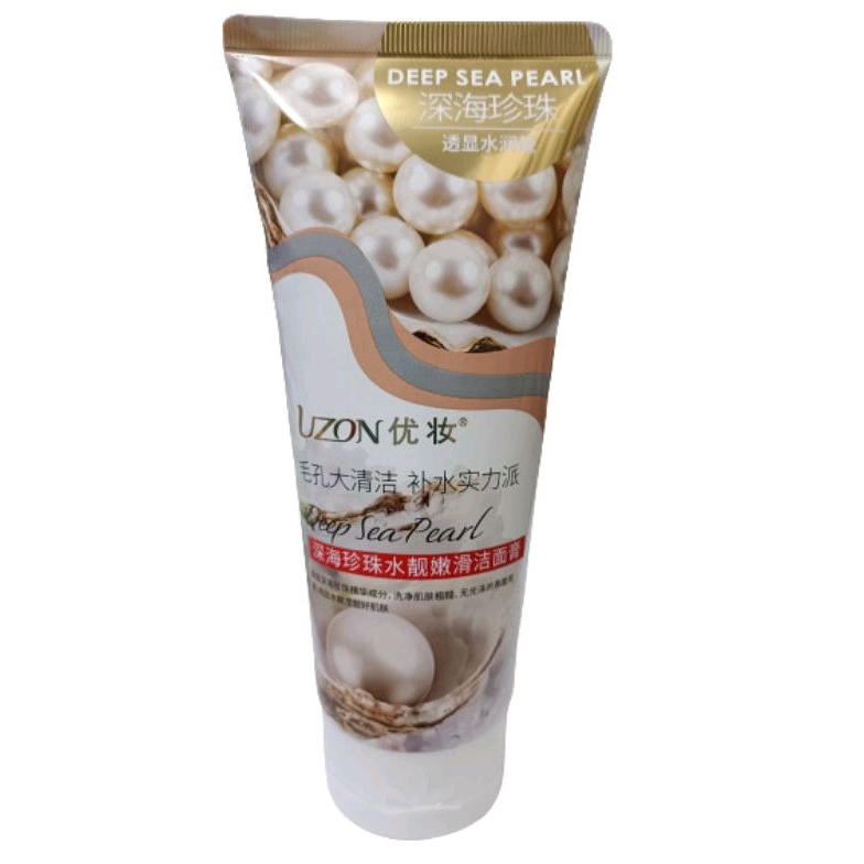 Uzon Face Cleanser Deep Sea Pearl/ Pembersih muka/深海珍珠水亮嫩滑洁面膏200g ...