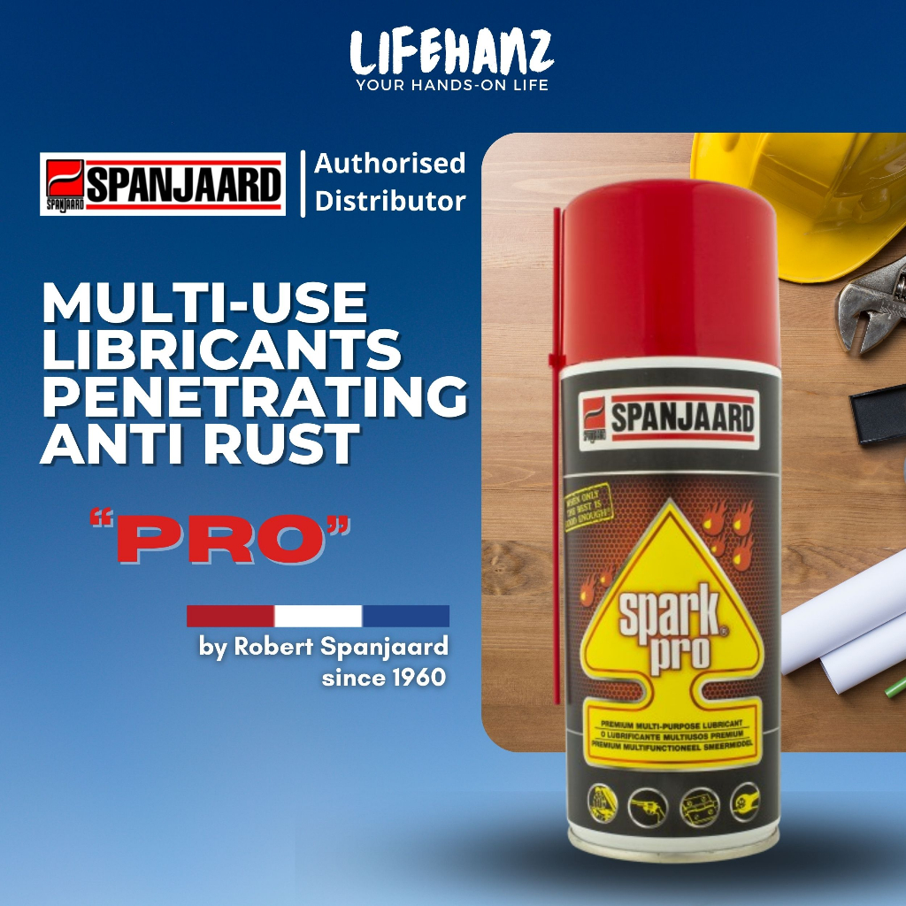 Spanjaard Anti Rust PREMIUM Multi Use Lubricant Spray - 400ML | Shopee Malaysia
