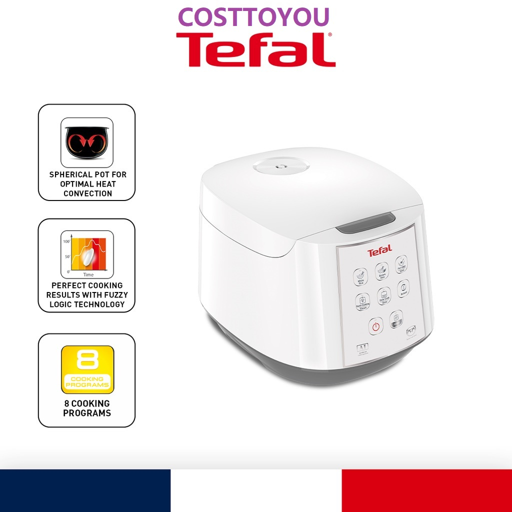 [𝘽𝙪𝙗𝙗𝙡𝙚 𝙋𝙖𝙘𝙠𝙞𝙣𝙜]Tefal Fuzzy Logic Rice Cooker (NON-STICK inner pan) (10 ...