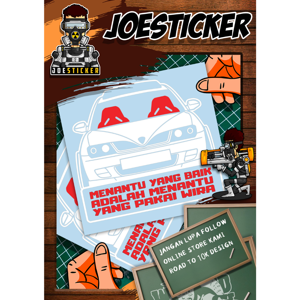 STICKER WAJA (MENANTU YANG BAIK ADALAH MENANTU YANG PAKAI WIRA) SAIZ ...