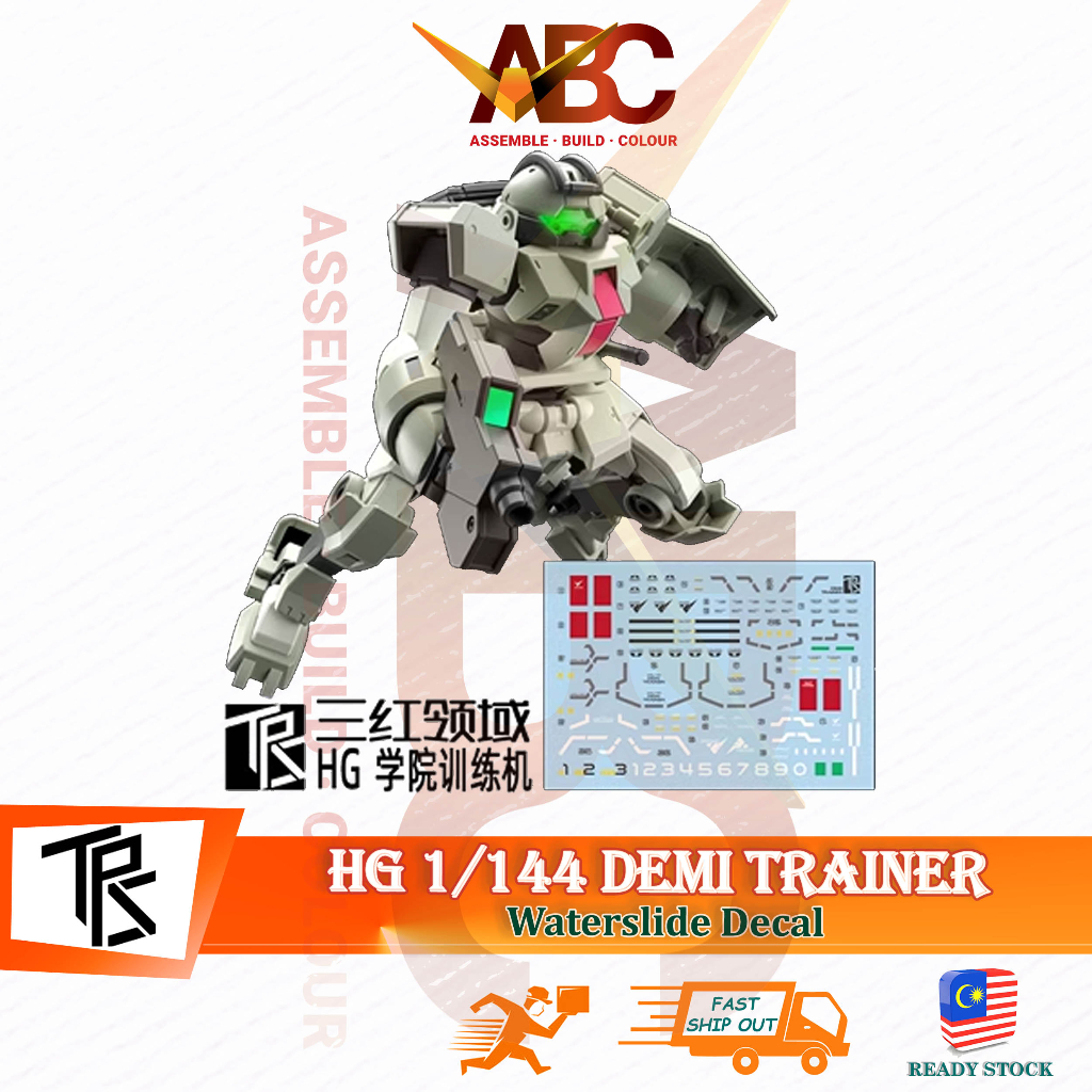 (TRS) Waterslide Decal - HG 1/144 Demi Trainer Witch from Mercury MSJ ...