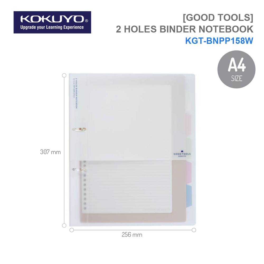 [GOOD TOOLS] KOKUYO 2 Holes Binder Notebook A4 | Fit Approx. 100 Sheets ...