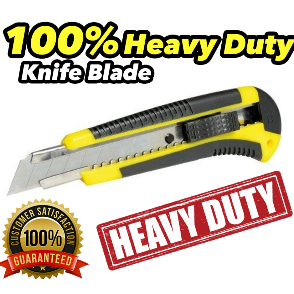 【HEAVY DUTY】18mm Cutter Knife Paper Cut Blade Pisau Pemotong Pisau ...