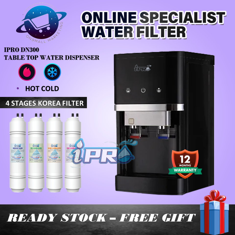 Ipro Hot Cold Desktop Water Dispenser Model DN300 - Compressor Cooling ...