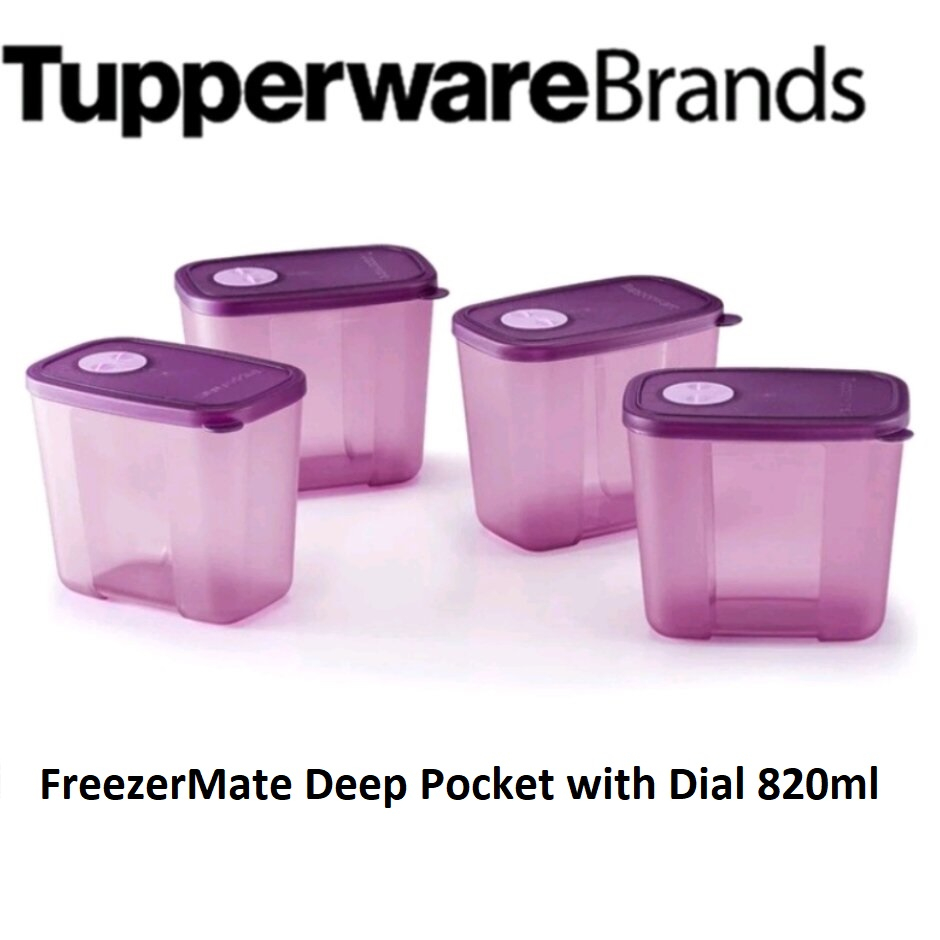 Tupperware FreezerMate Deep Pocket With Dial 820ml (1pc/2pcs/4pcs) OR ...