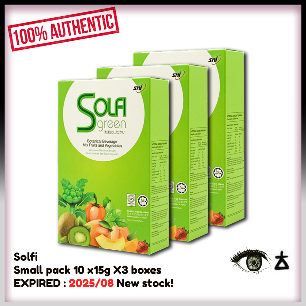SOLFI GREEN Fiber Detox Drink New Box , Original Product SNI , Joe ...