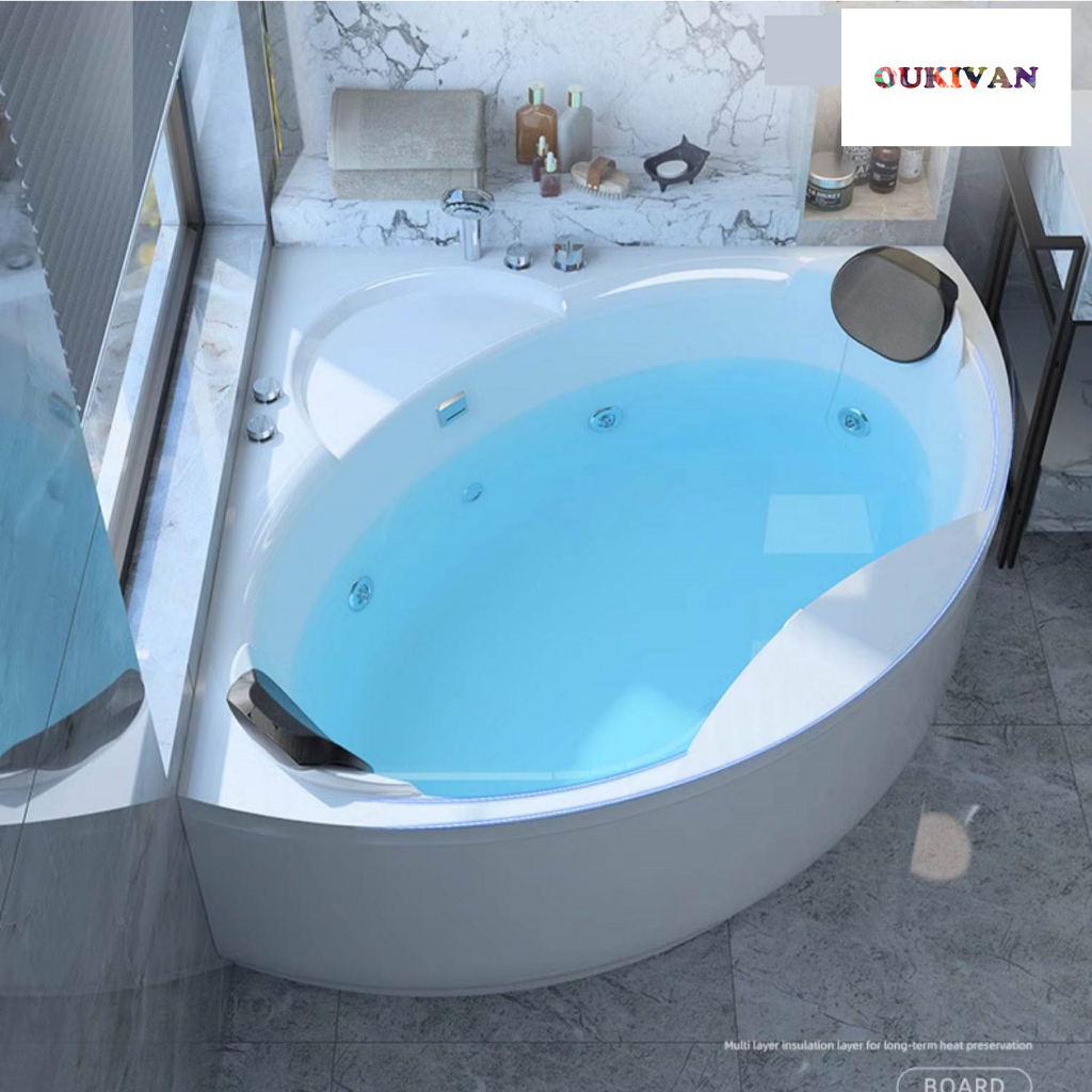 Corner Bathtub Jacuzzi Relaxing Massage SPA High Quality Free Standing ...