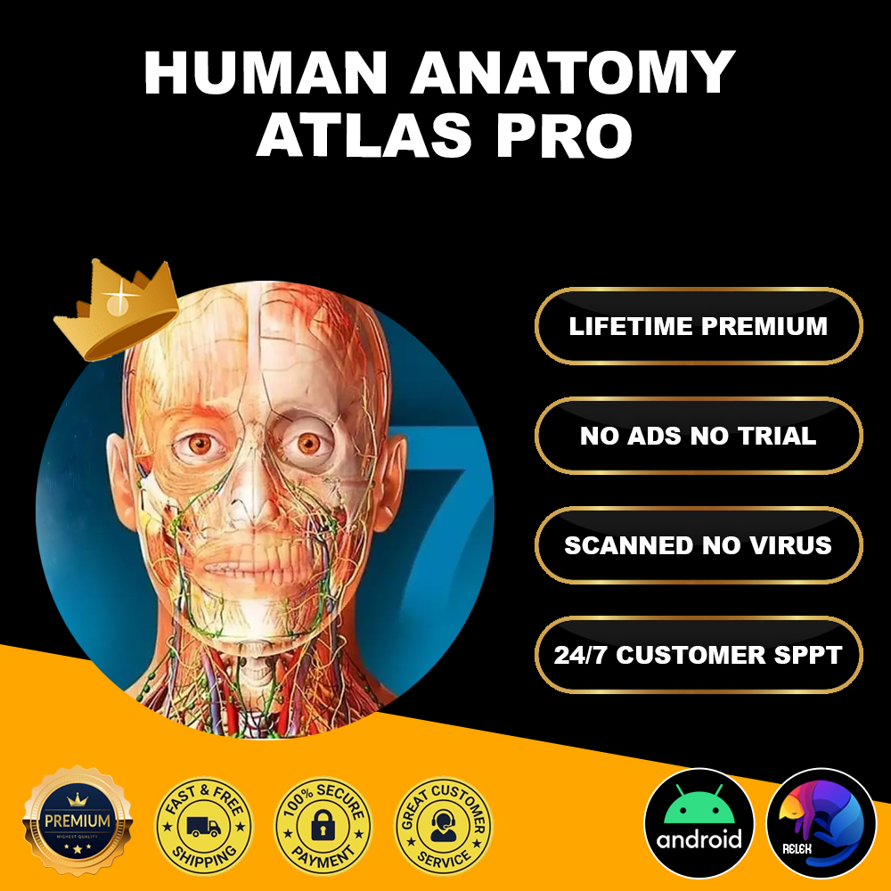 HUMAN ANATOMY ATLAS ⭐BEST SELLER⭐ Unlimited | 👑Lifetime Premium👑 | Android APP | Shopee Malaysia