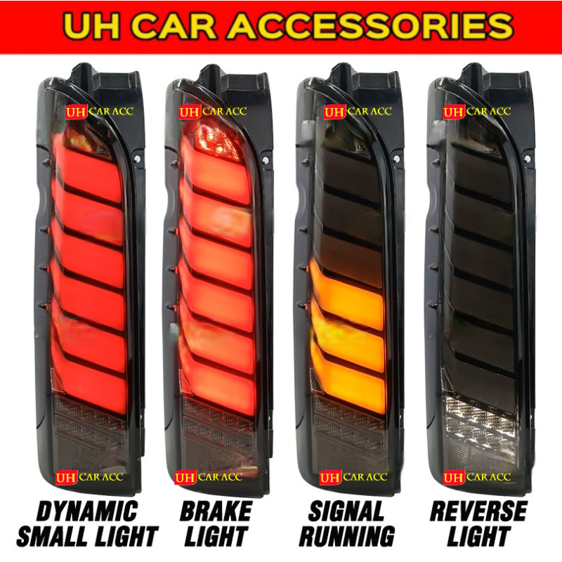 TOYOTA HIACE VAN 2005 - 2018 DYNAMIC BIG LIGHT BAR TAIL LAMP TAILLAMP ...