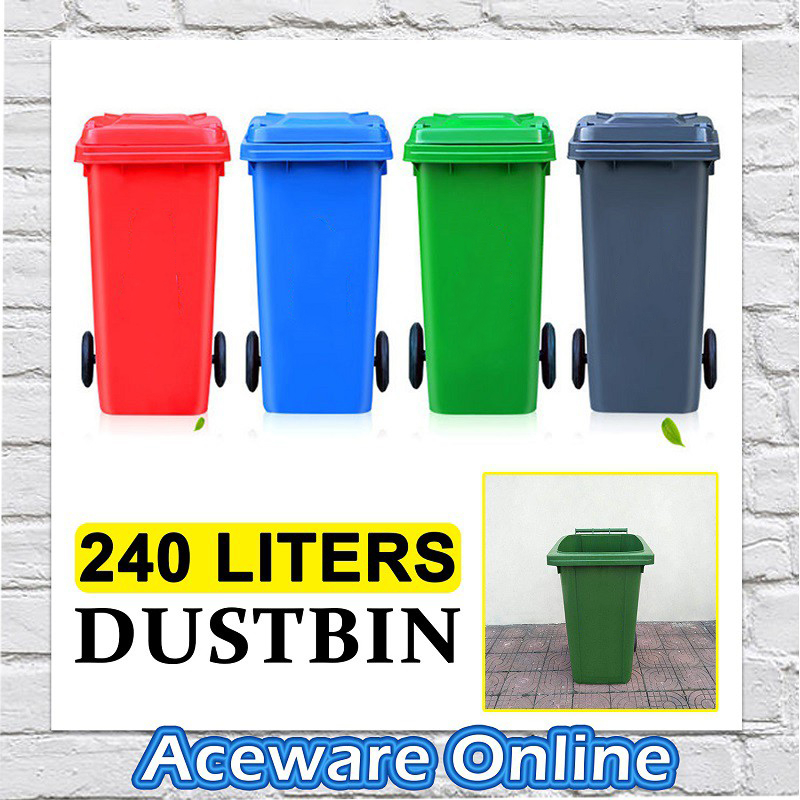 240 Liters Large 240L Dustbin Trash Can Garbage Bin Recycle Bin ...