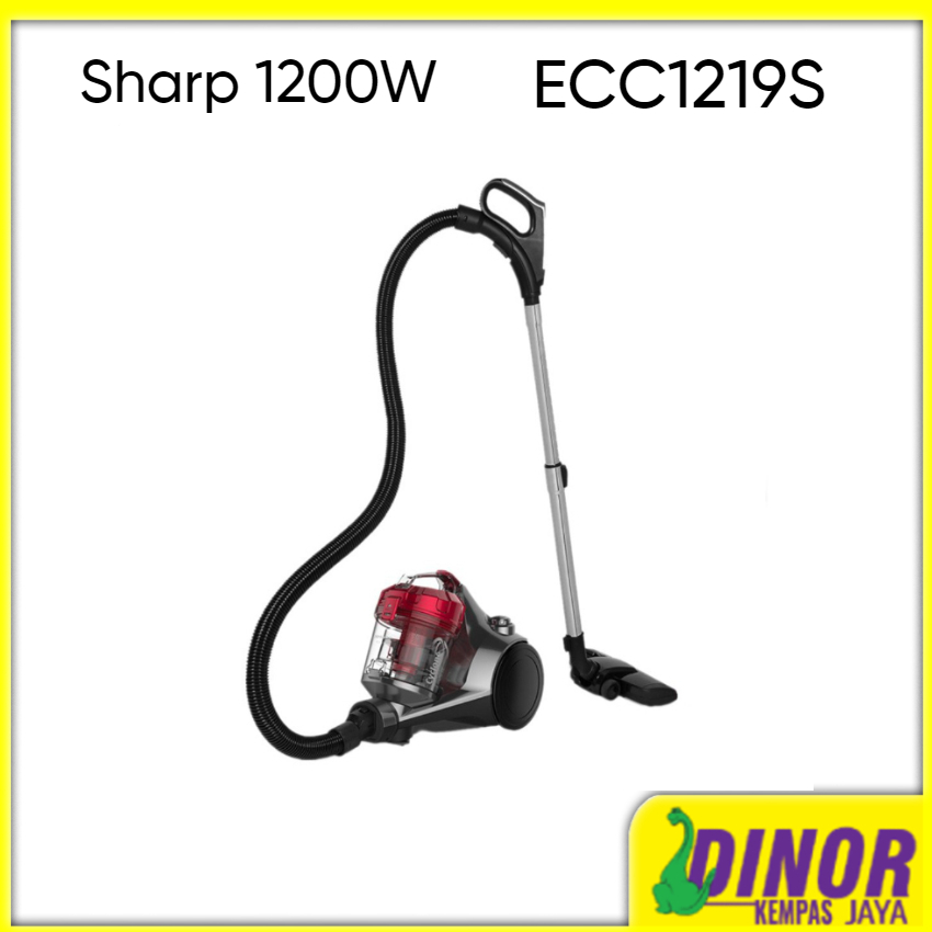 Sharp 1200W Bagless Vacuum Cleaner ECC1219S | Vortix Cyclone Action | 1 ...