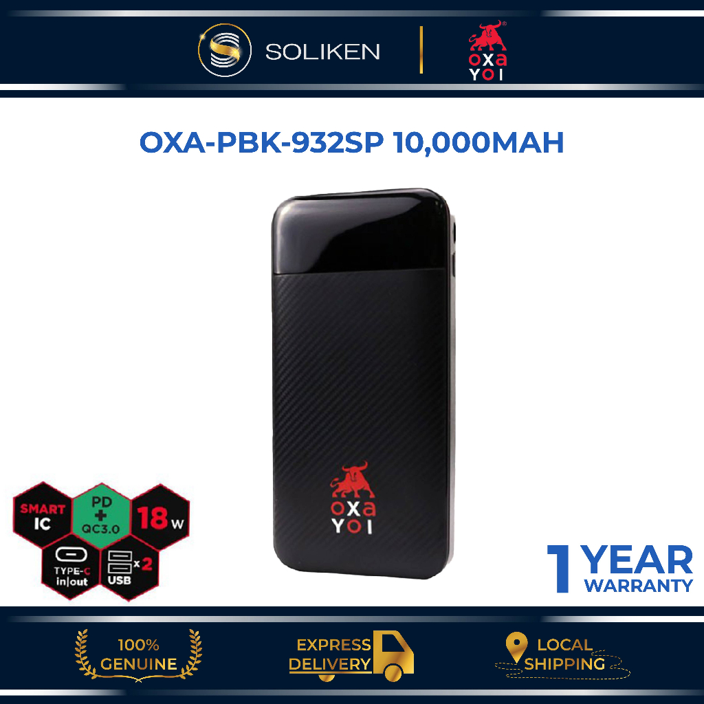 OXAYOI OXA-PBK-932SP PD+QC 3.0 Power Bank (10000mAh) | Shopee Malaysia